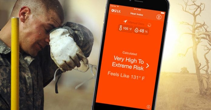 NIOSH and OSHA Introduce Improved Heat Safety App for Outdoor Workers ...